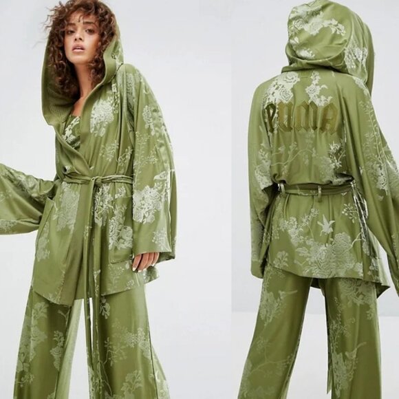 Puma | Jackets & Coats | Puma X Fenty By Rihanna Boxing Robe In Olive ...